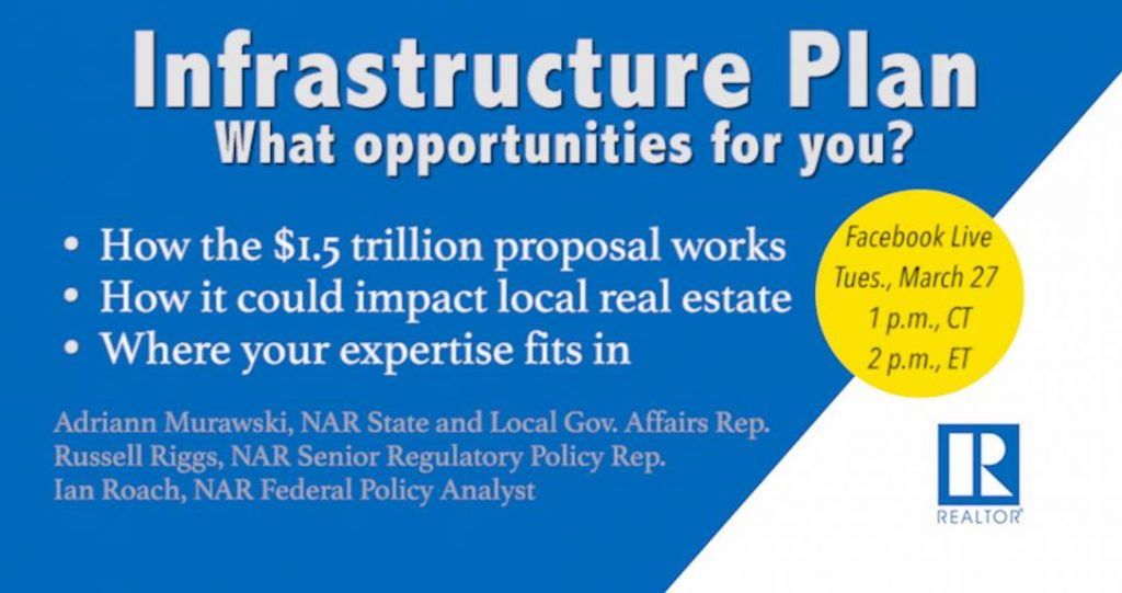 NAR Webinar: $1.5 Trillion Infrastructure Plan: Opportunities for You?