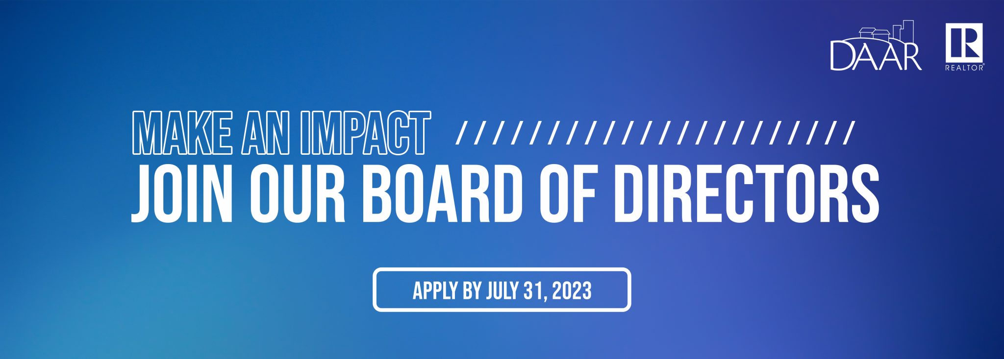 Now Accepting Applications for DAAR’s 2024 Board of Directors